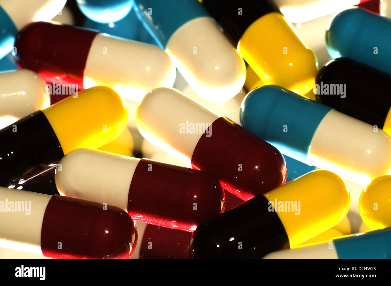 capsules in studio setting Stock Photo - Alamy