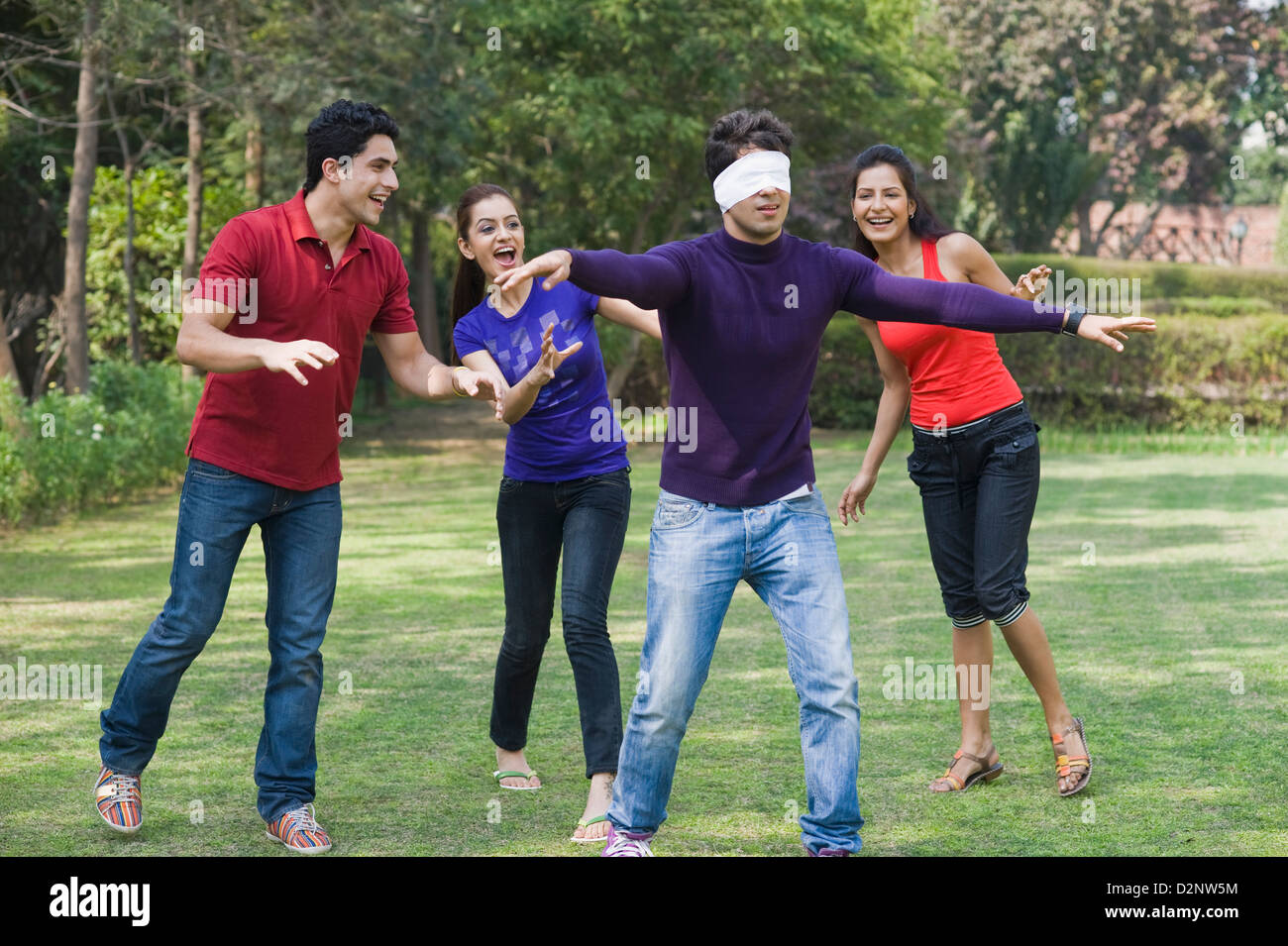 Blind man's bluff hi-res stock photography and images - Alamy