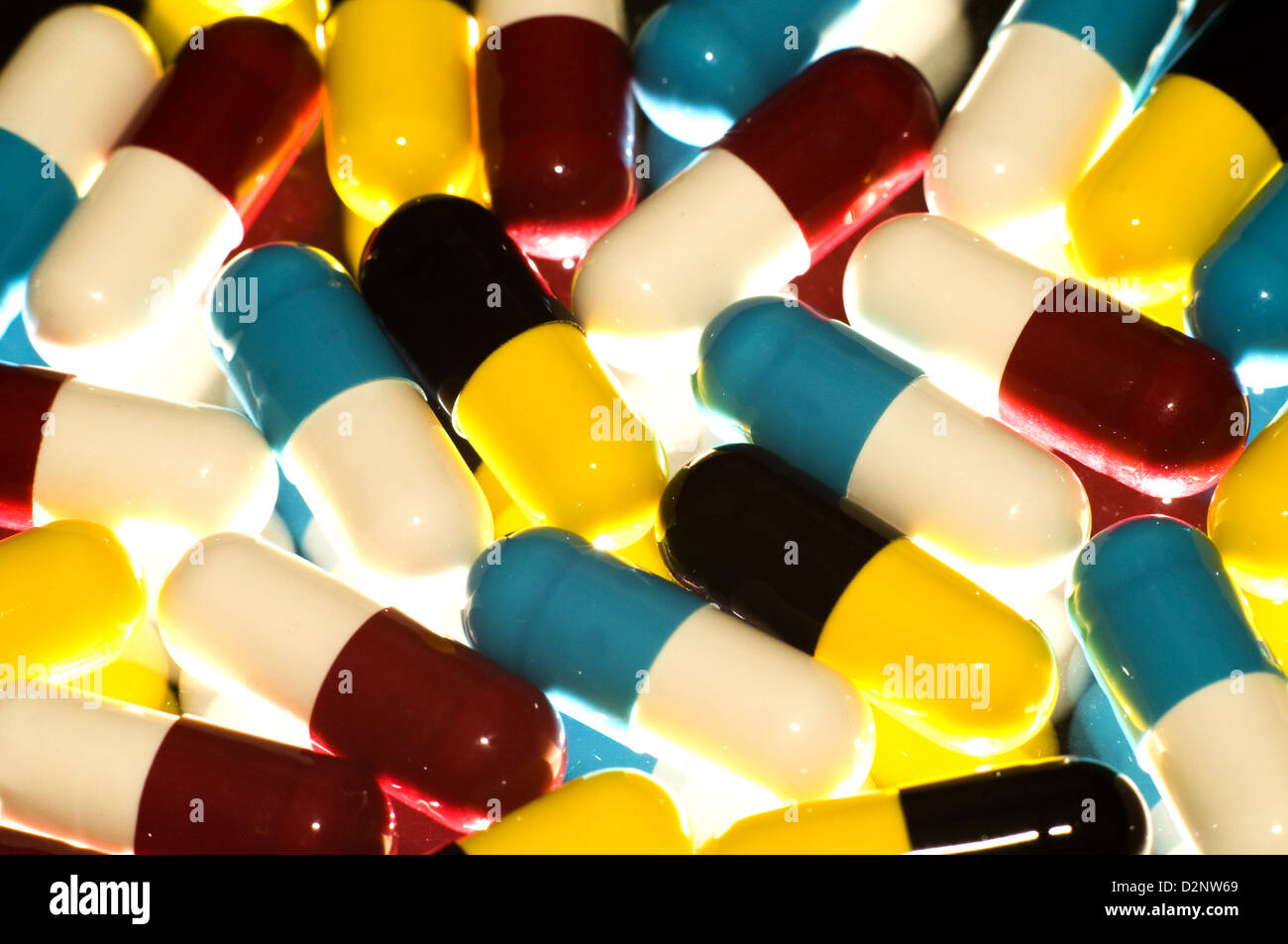 capsules in studio setting Stock Photo - Alamy