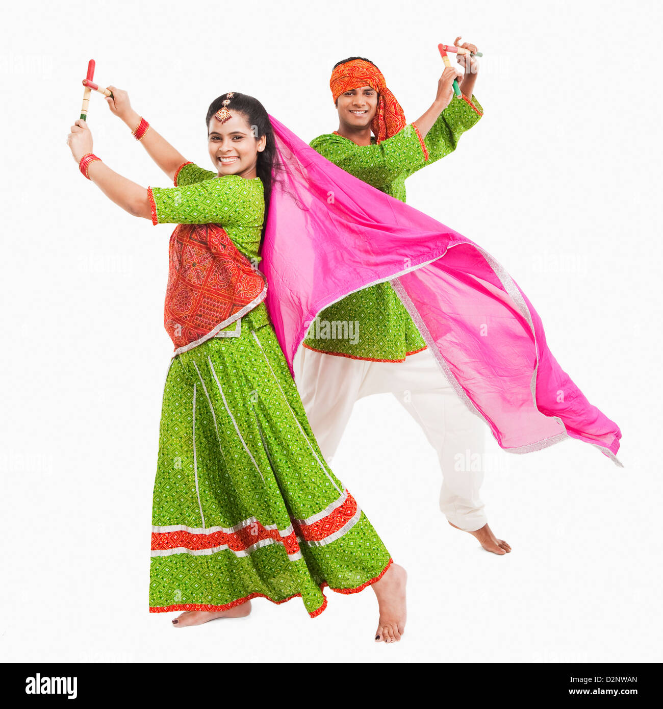 Dandiya celebrations Cut Out Stock Images & Pictures - Alamy