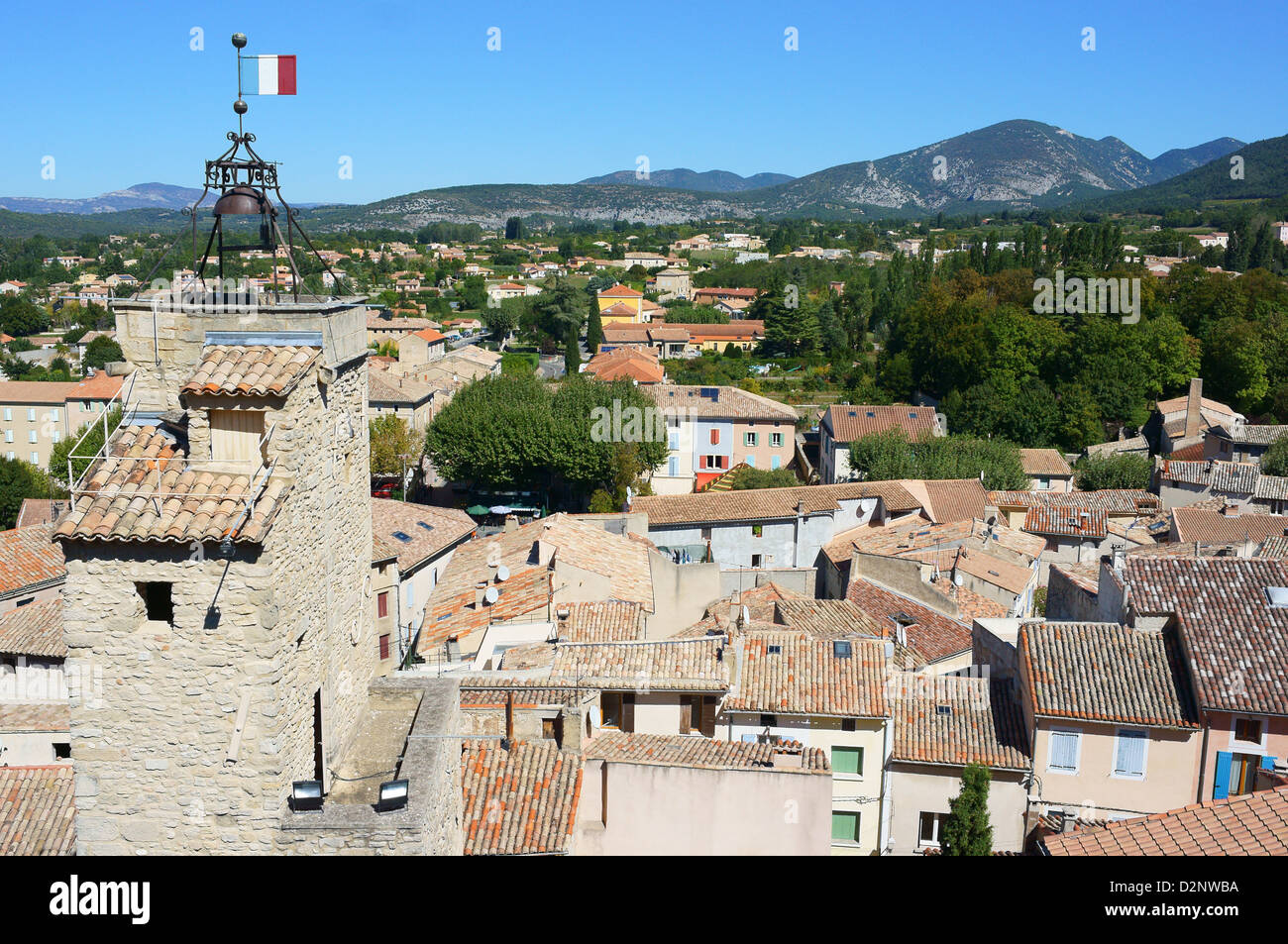 Malaucene village Vaucluse Provence Stock Photo - Alamy