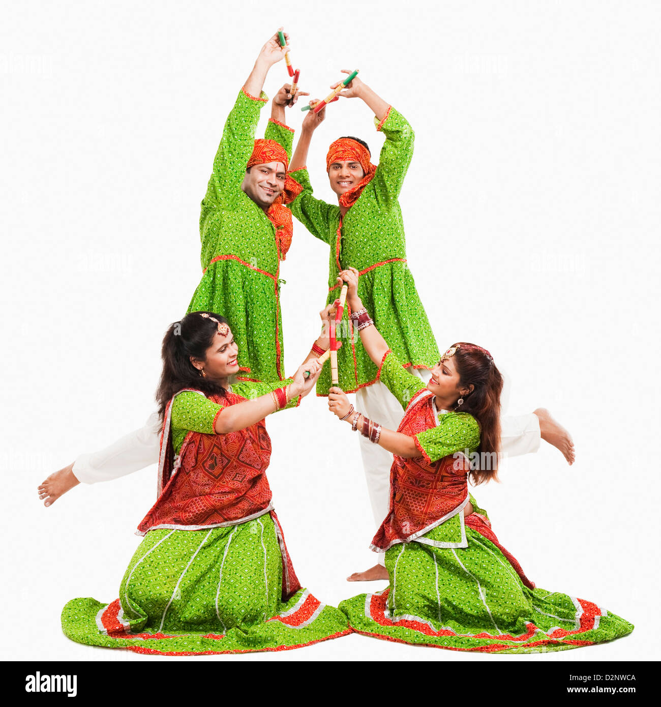 Four indian men women Cut Out Stock Images & Pictures - Alamy