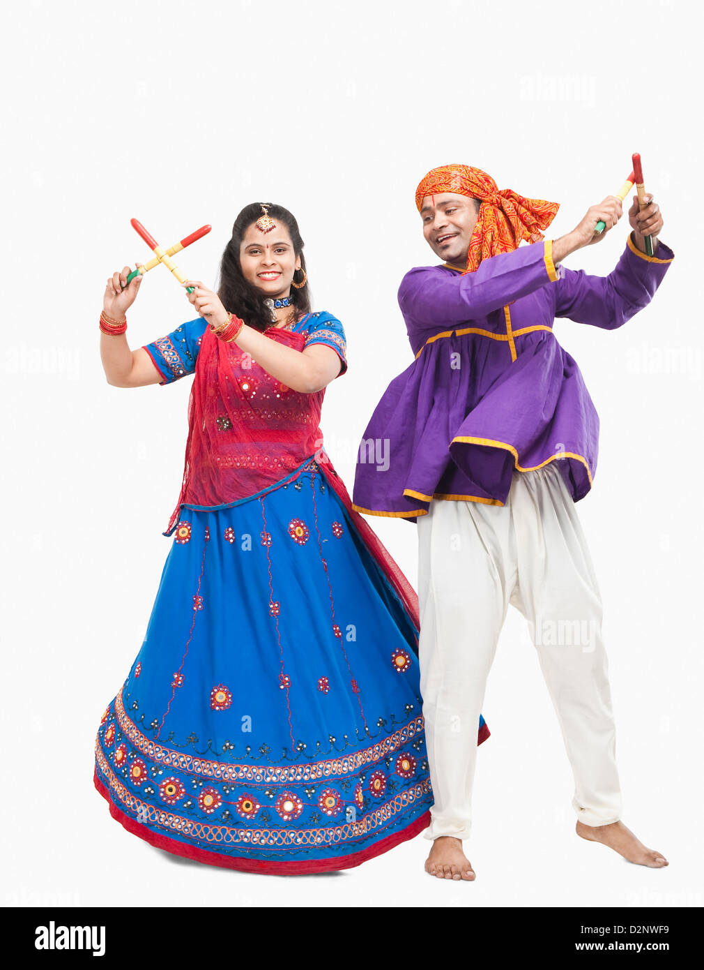 Women performing traditional dandiya dance hi-res stock photography and ...