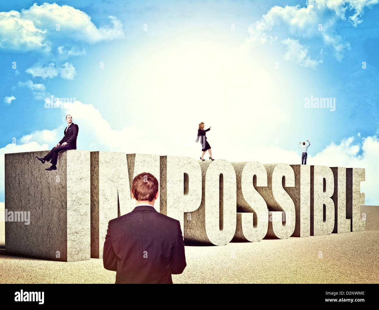 Impossible word hi-res stock photography and images - Alamy