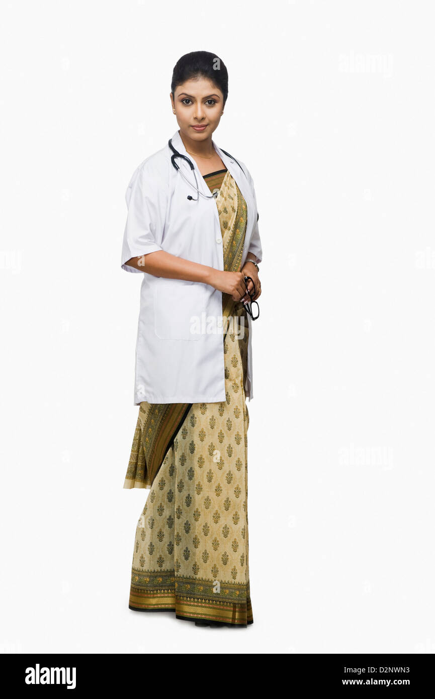 Front view practitioner doctor Cut Out Stock Images & Pictures - Alamy