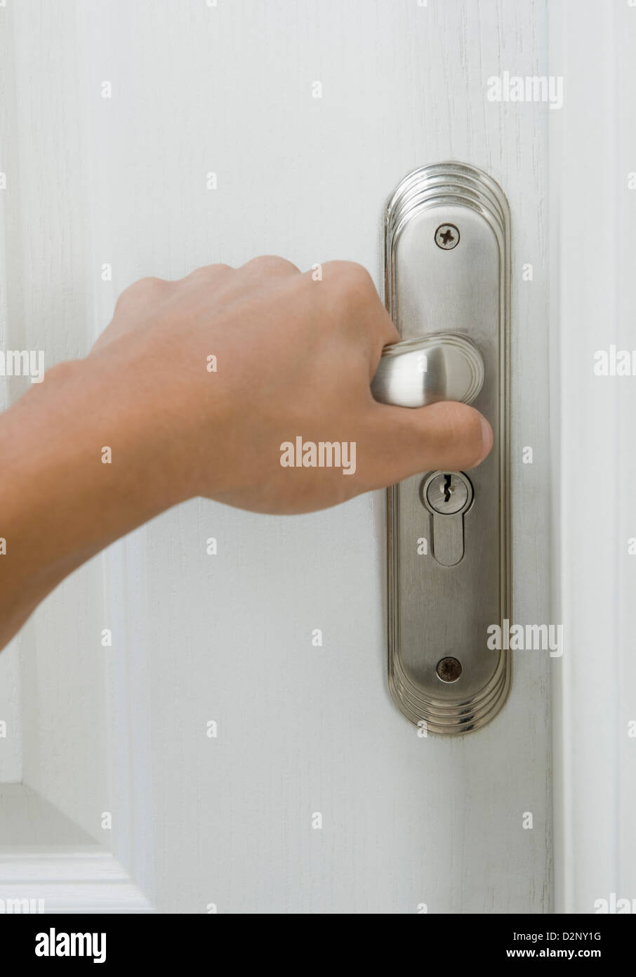 Person opening and closing a door hi-res stock photography and images ...