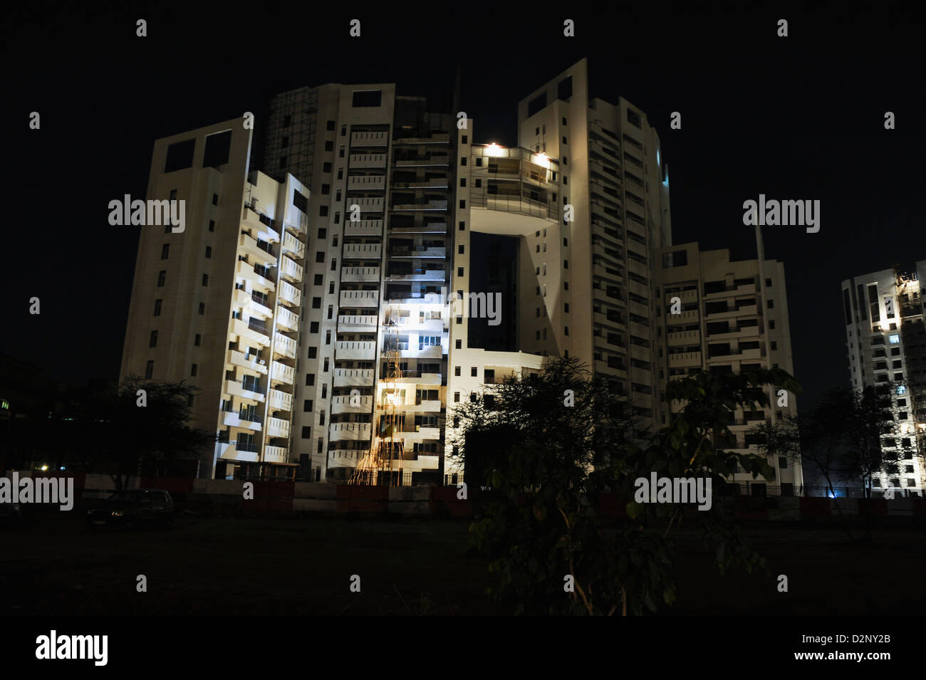 Gurgaon night view hi-res stock photography and images - Alamy