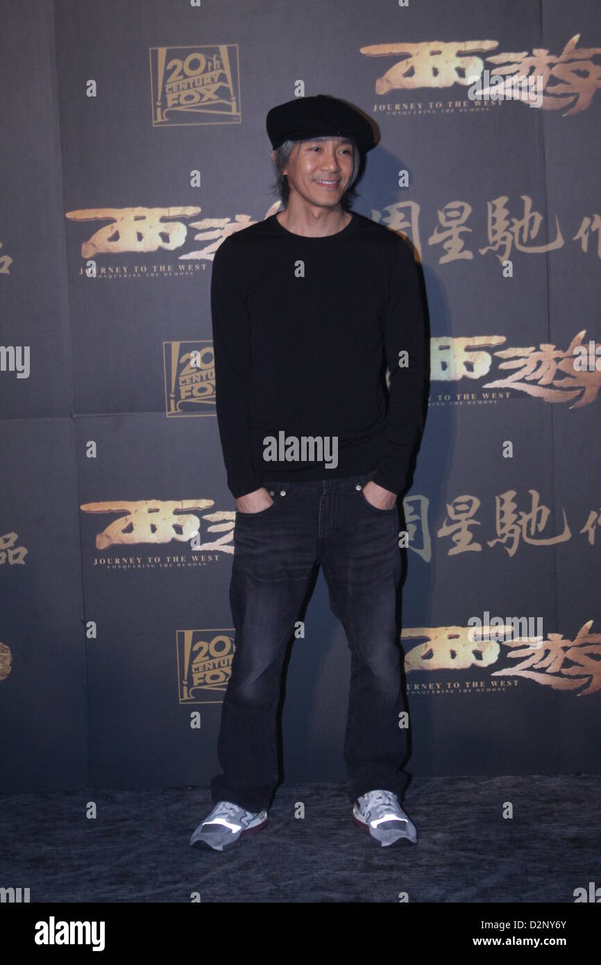 Stephen Chow at press conference of Journey to the West: Conquering the ...