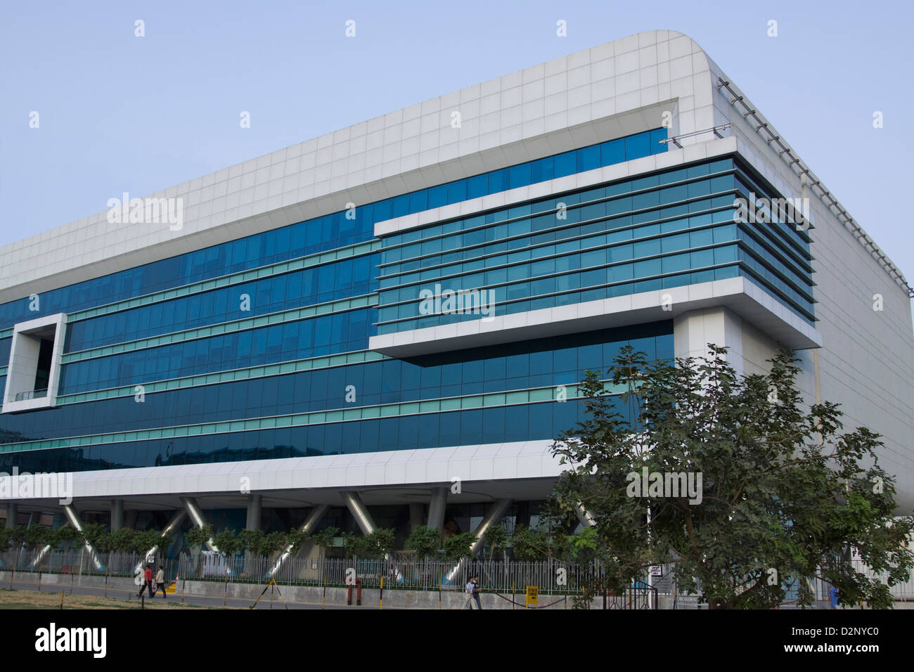 Low angle view of an office building, Gurgaon, Haryana, India Stock ...