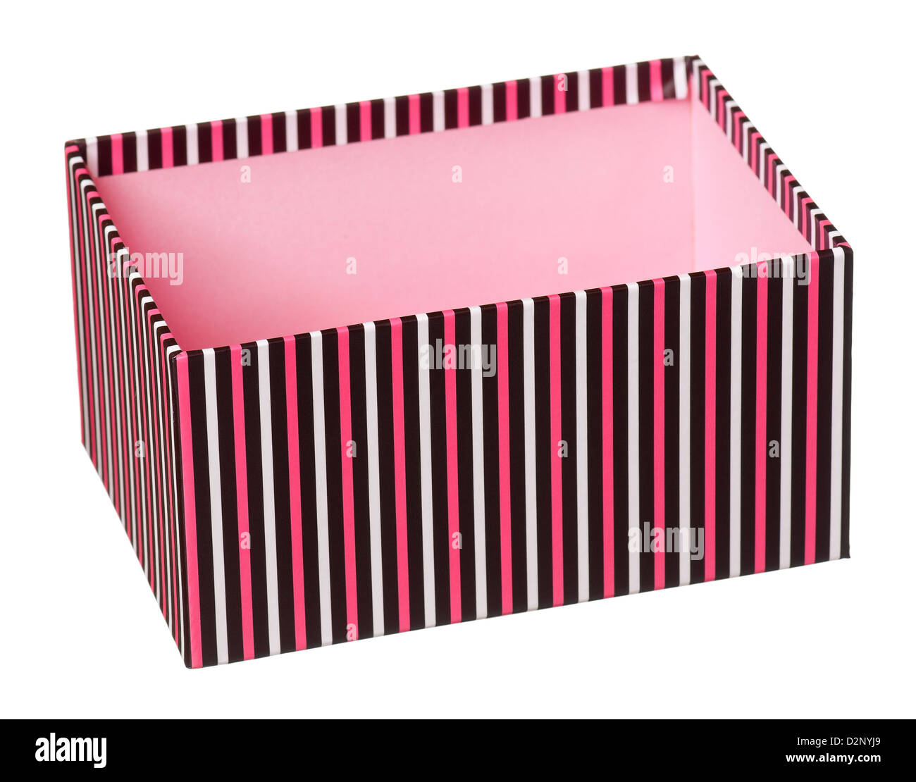 Single gift box isolated on white background Stock Photo - Alamy