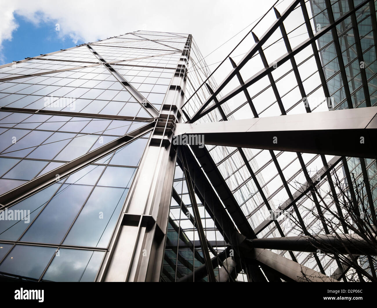`low view of modern skyscraper in London City Stock Photo - Alamy