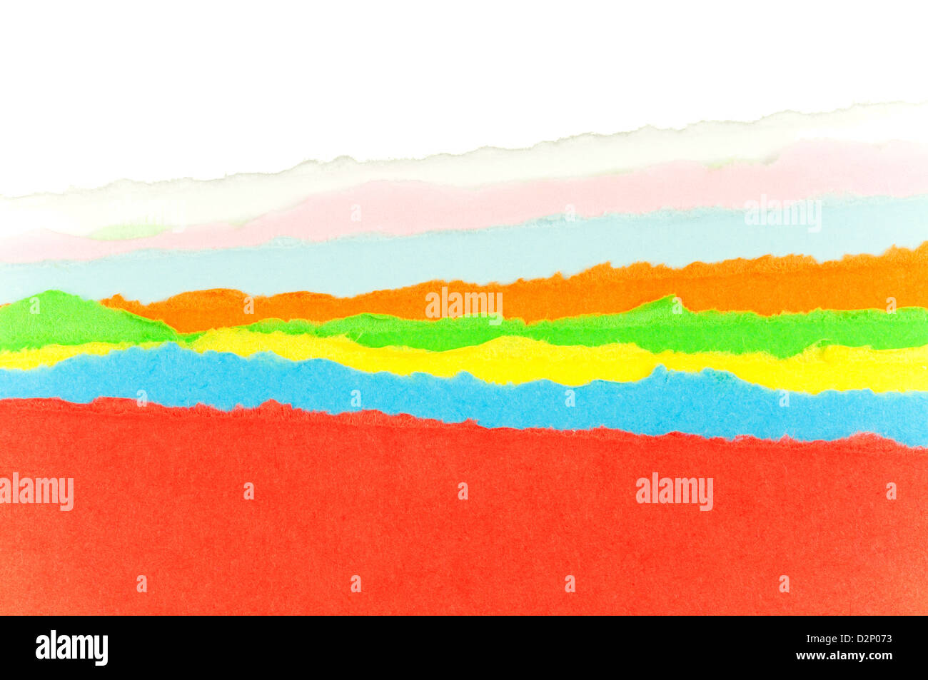 Colorful torn paper background with space for your message Stock Photo ...