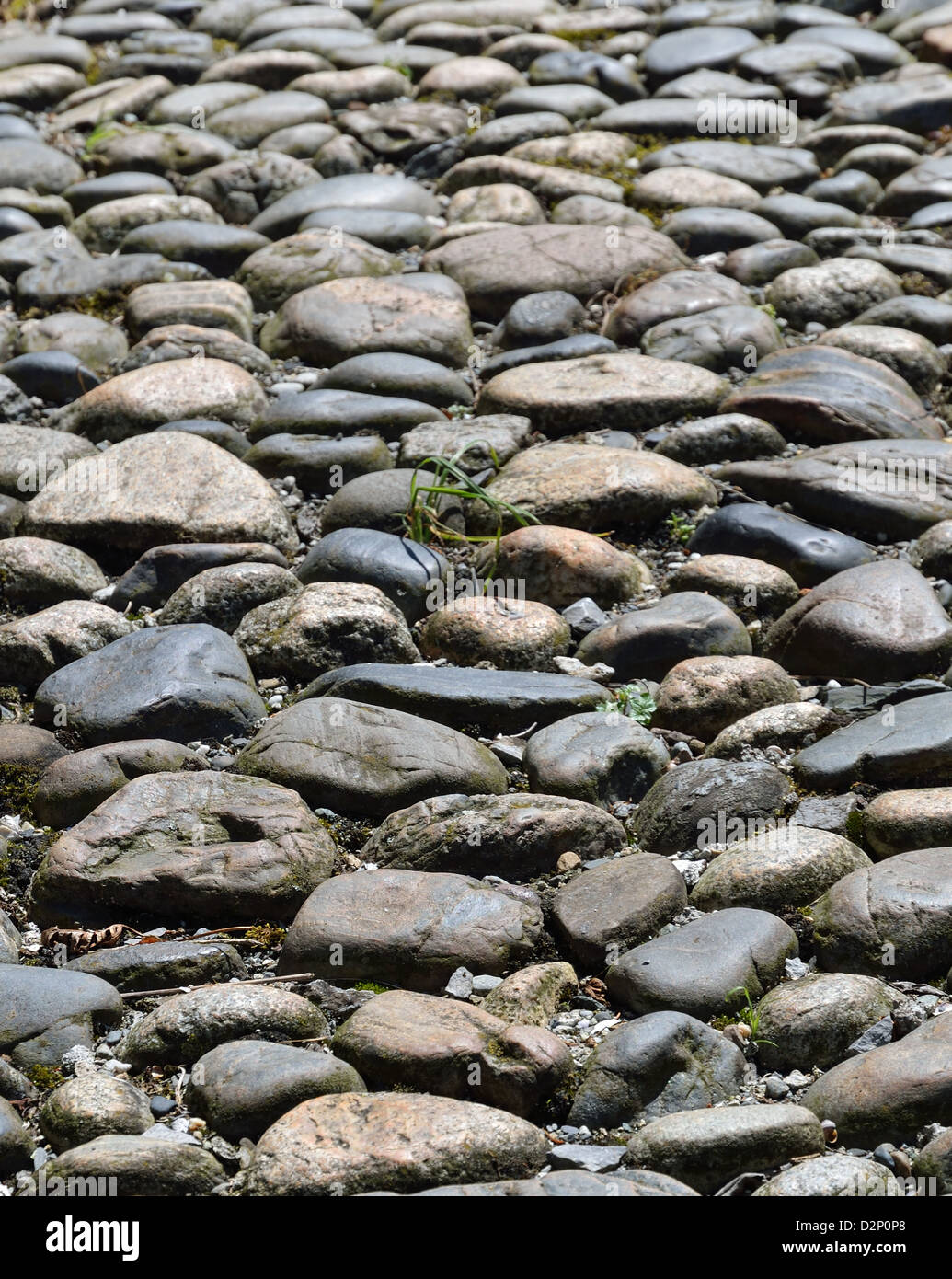 Ancient background of the cobbled road Stock Photo - Alamy