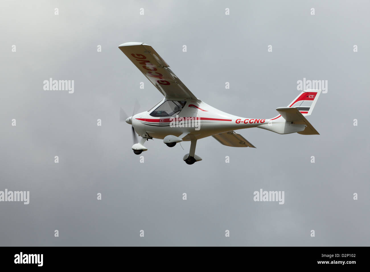 Flight Design CT2K G-CCNG in flight after take-off from Breighton ...
