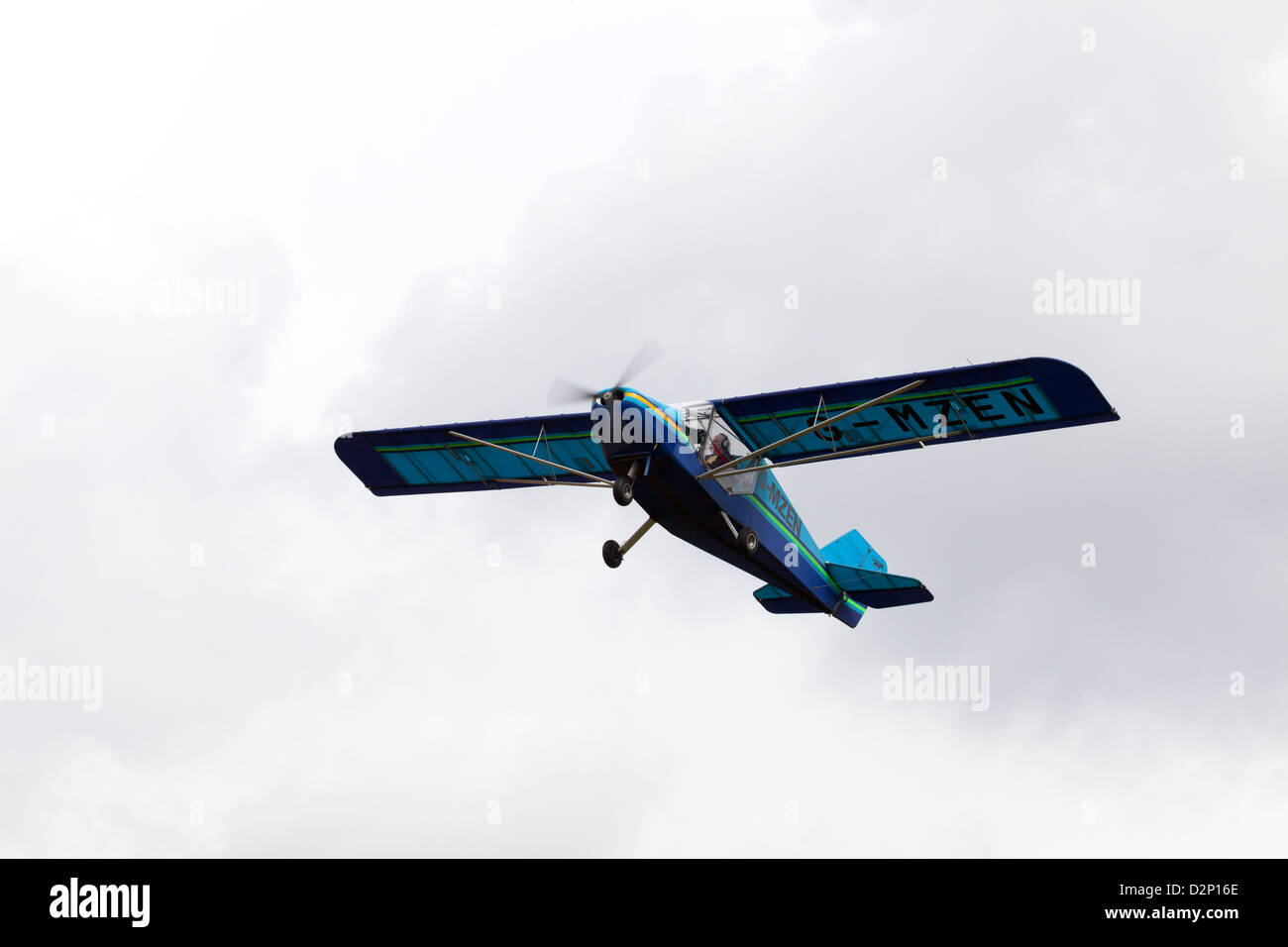 Rans S6-ESD (Modified) G-MZEN microlight in flight after take-off from ...