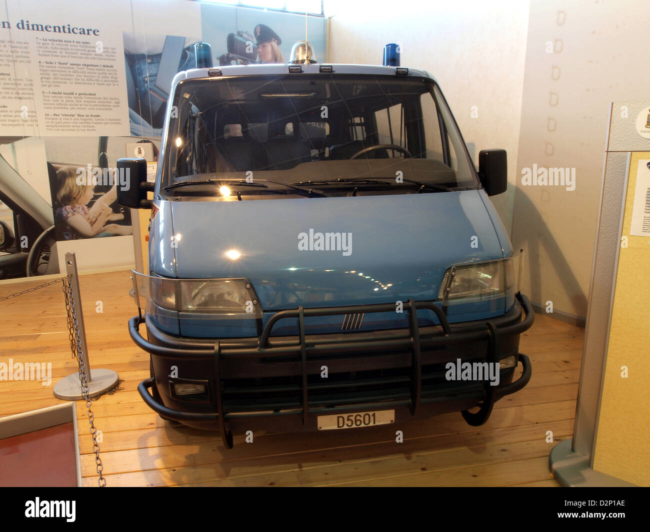 The Italian police use Fiat police vans, known for their practicality ...