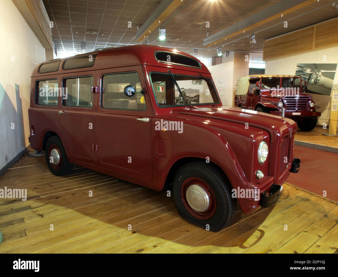 An Italian police car and FIAT police van marked with 'Polizia ...
