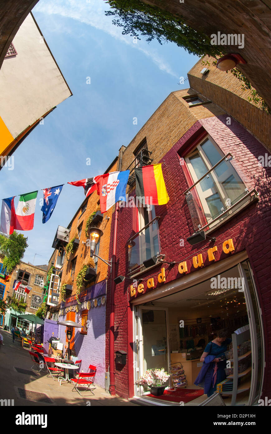 The Colour and Brightness of the Neal's Yard area, Neal Street, London ...