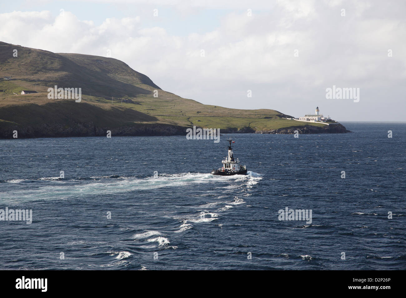Kirkabister lighthouse based in Lerwick Harbour on Bressay Island with ...