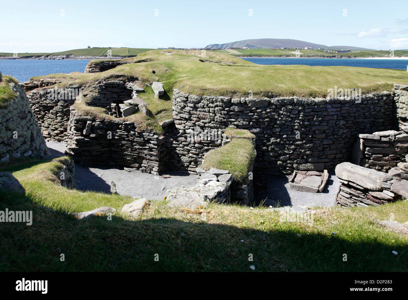 Neolithic housing at Jarlshof Archaeological Site which contains ...