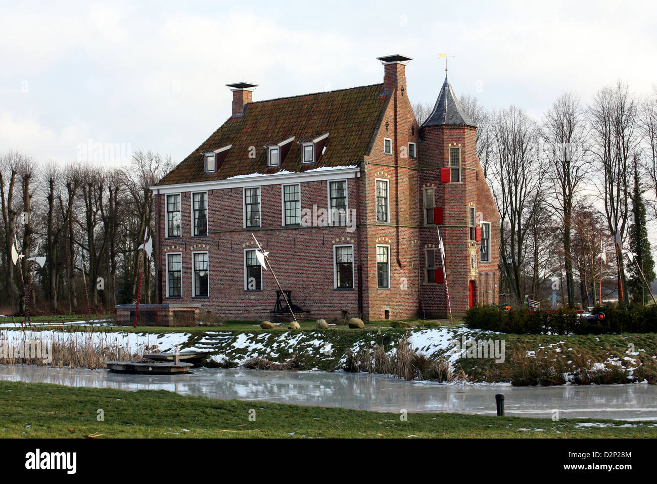 Burch Wedde from the 14th century in Wedde.(The Netherlands Stock Photo ...