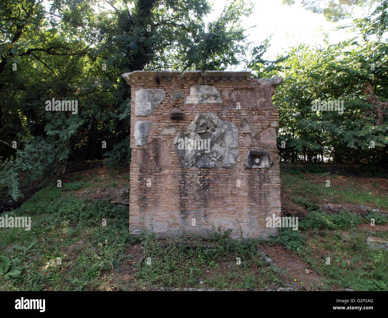 The Mausoleum of Cecilia Metella, located in Rome, Italy, is an ancient ...