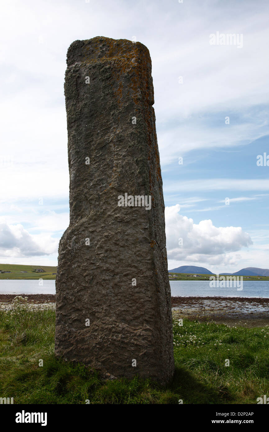 The Stenness Watch Stone which stands outside the circle of the ...