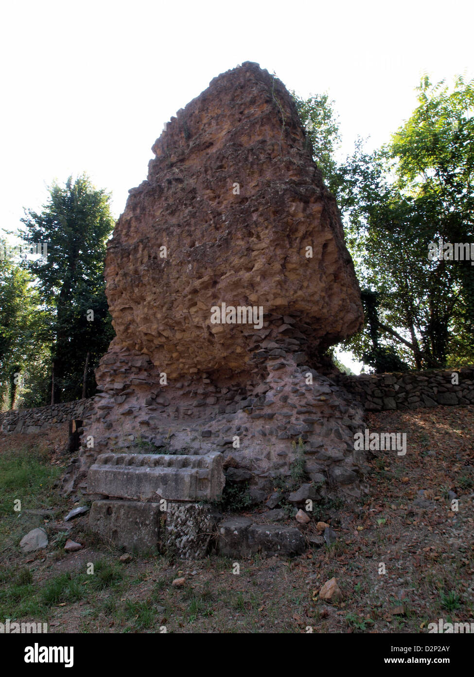 The Mausoleum of Cecilia Metella is an ancient Roman tomb located along ...