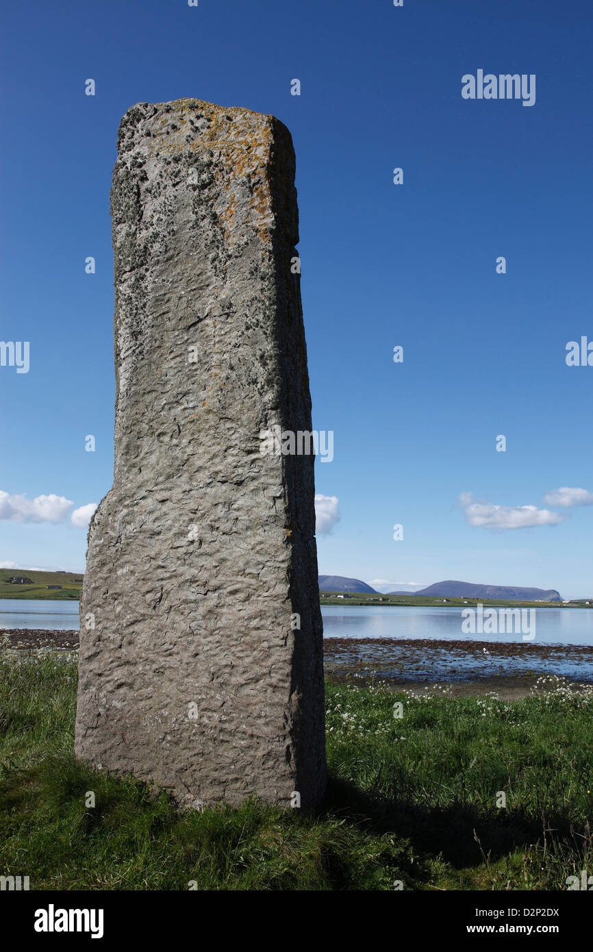 The Stenness Watch Stone which stands outside the circle of the ...