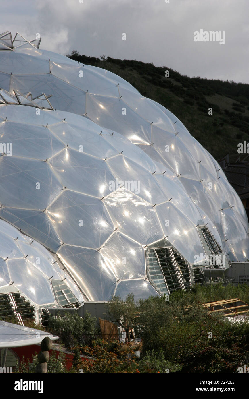 One of the Biodomes of the famous Cornish initiative to create a series ...