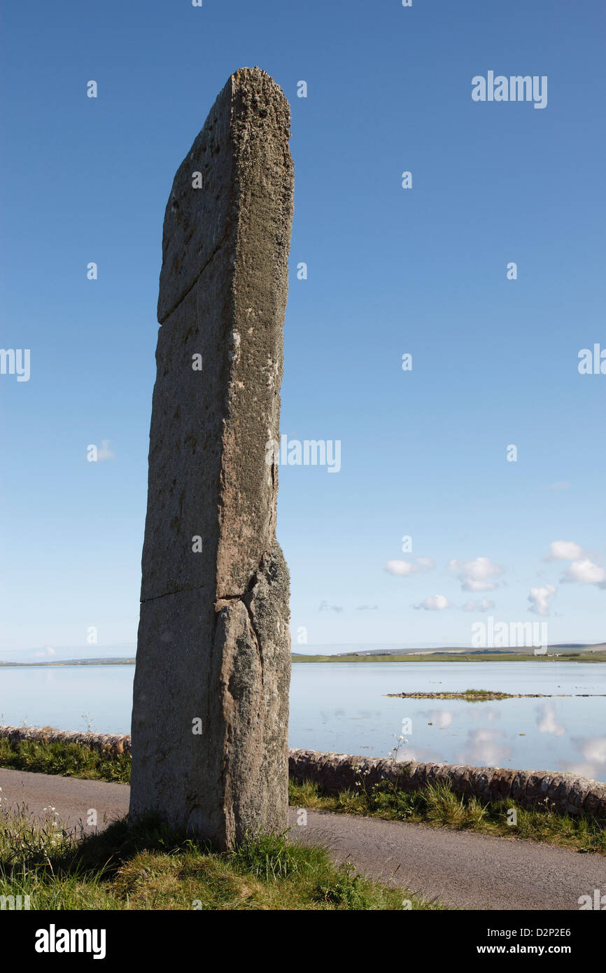 The Stenness Watch Stone which stands outside the circle of the ...