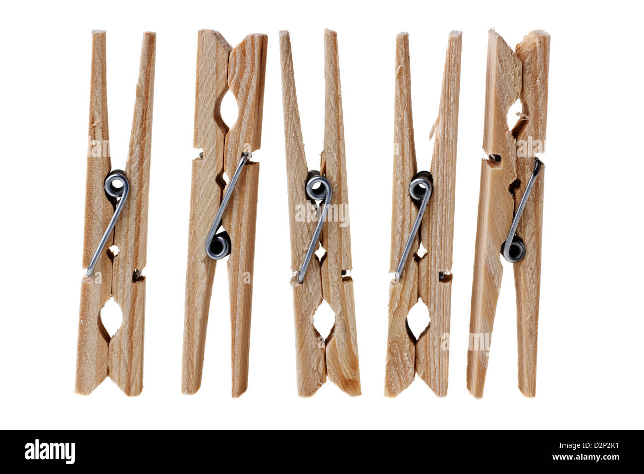 Clothes on clothesline Cut Out Stock Images & Pictures - Alamy