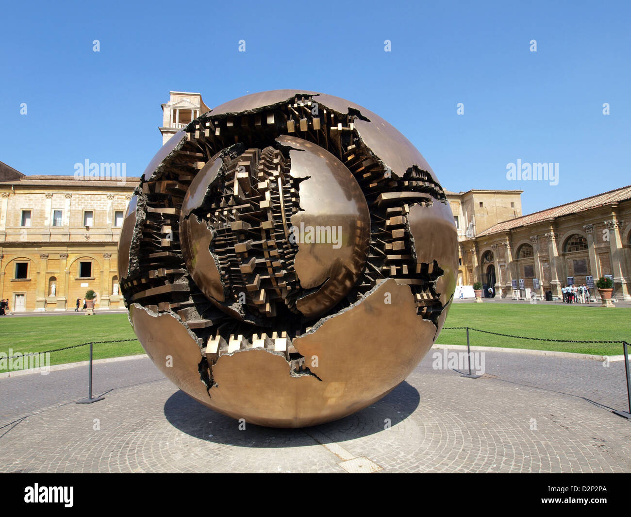 The Pigna is a large bronze pine cone sculpture located in the Vatican ...