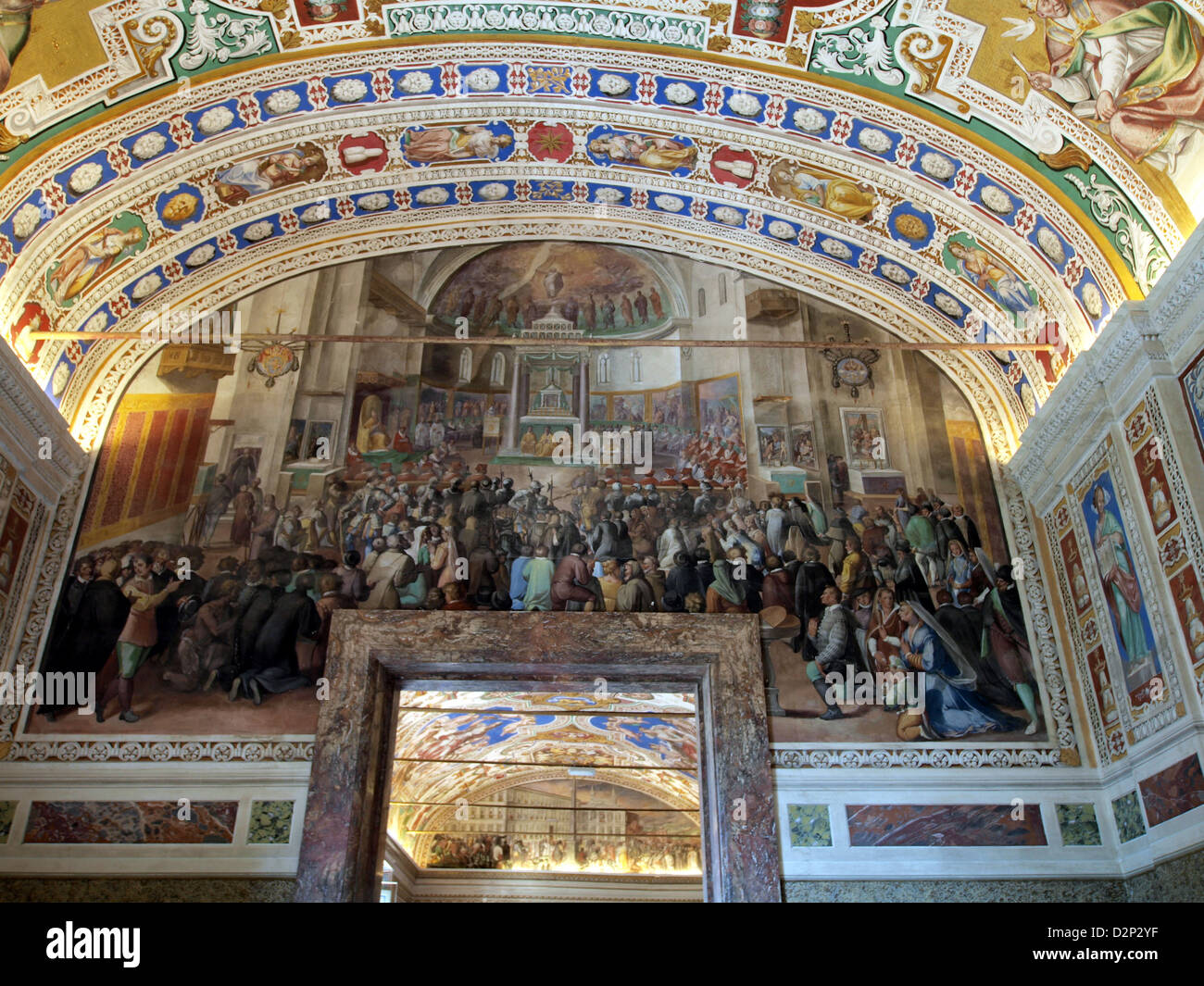 The Pigna is a large bronze sculpture located in the Vatican Museums ...