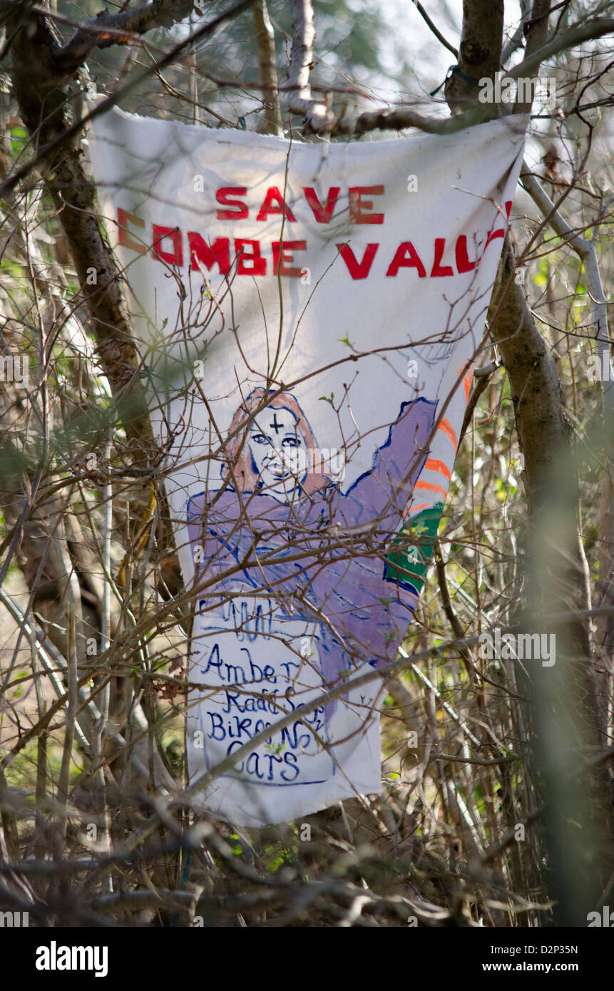 Activists banner depicting Hastings Tory MP Amber Rudd. Protest is ...
