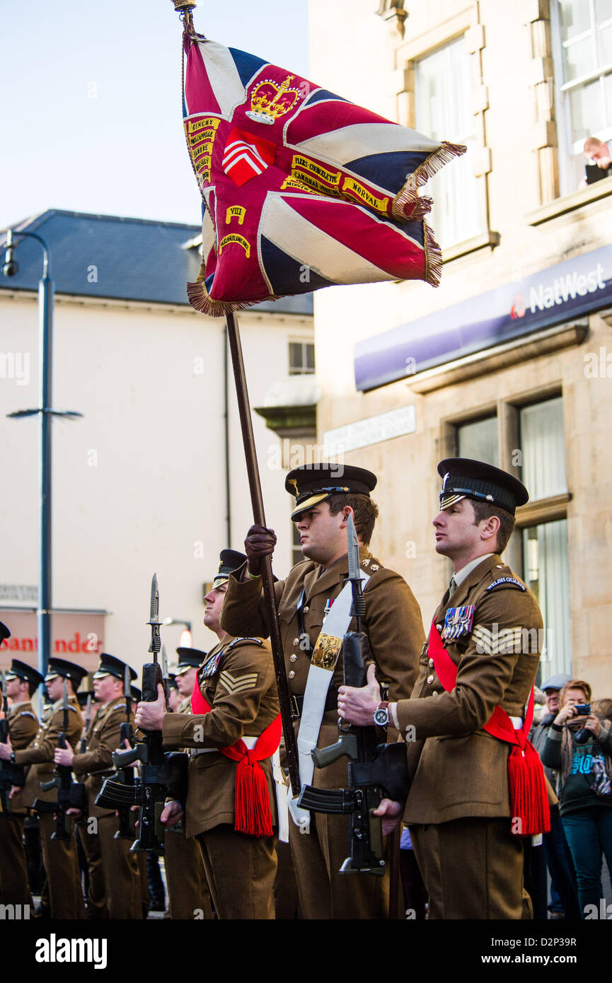 In Uniform Of The Welsh Guards Stock Photos & In Uniform Of The Welsh ...