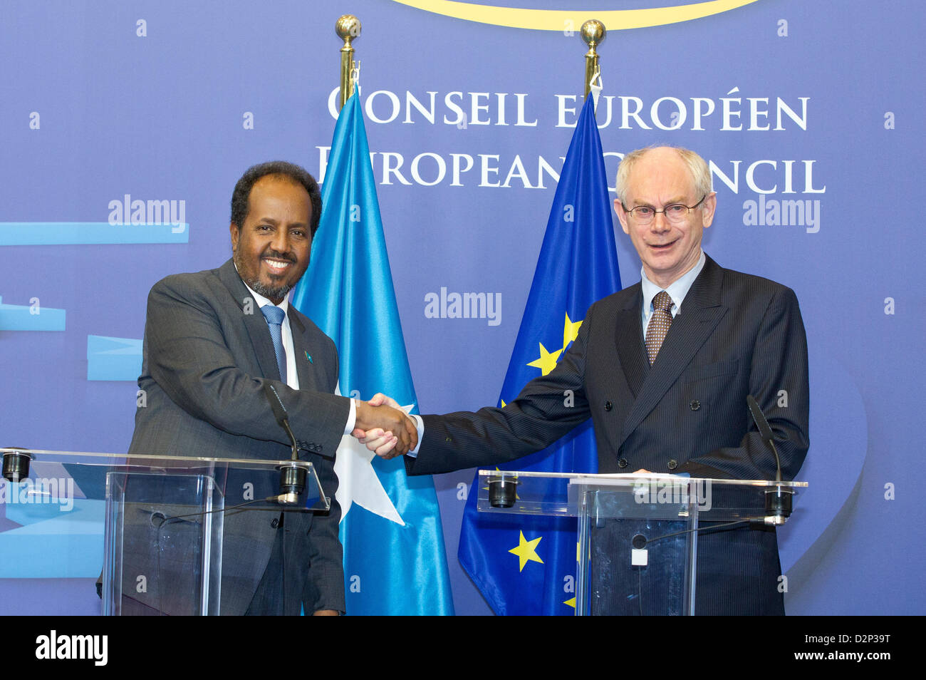 President of Somalia, Hassan Sheikh Mohamoud Stock Photo - Alamy