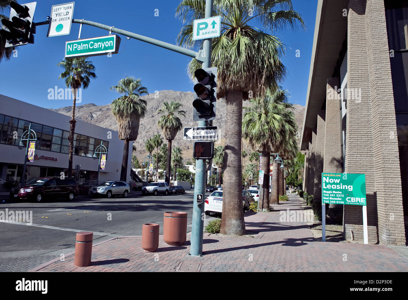 North Palm Canyon Drive: Palm Springs, California, USA Stock Photo - Alamy