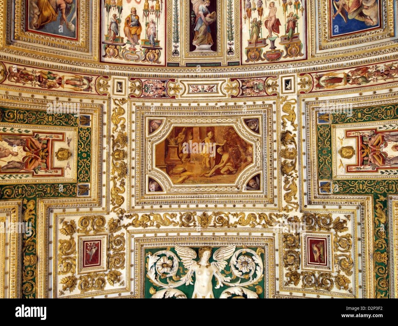 The Pigna Courtyard of the Vatican Museums, located within Vatican City ...