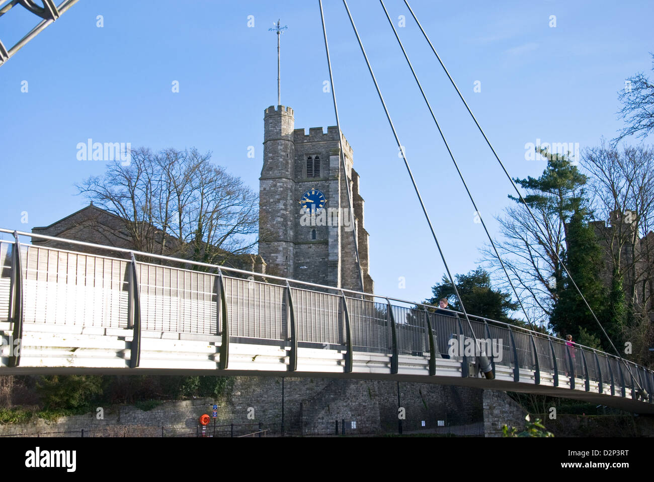 Bridge and church Maidstone Stock Photo - Alamy