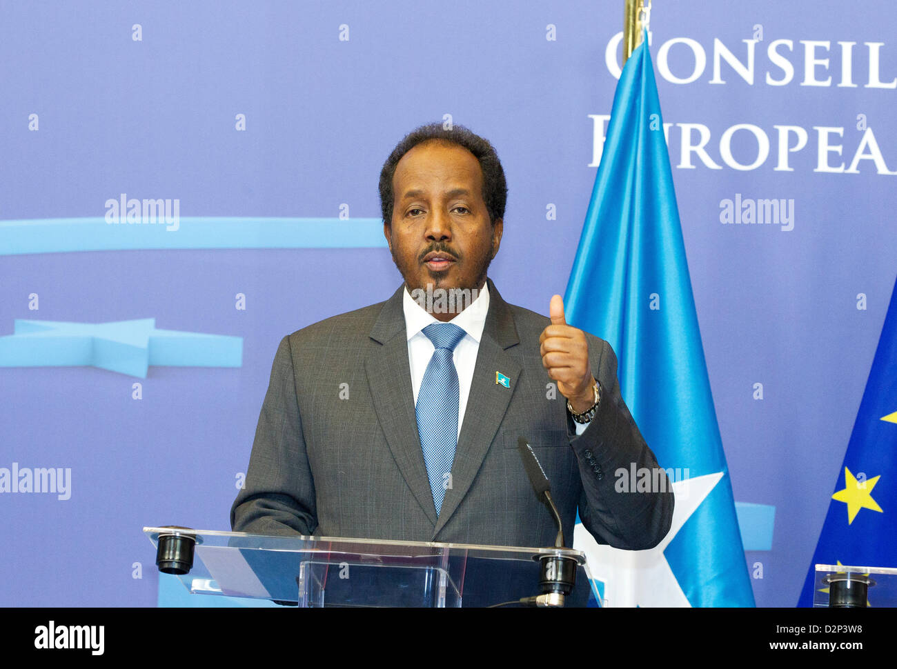 President Somalia Hassan Sheikh Mohamud mohamoud Stock Photo - Alamy
