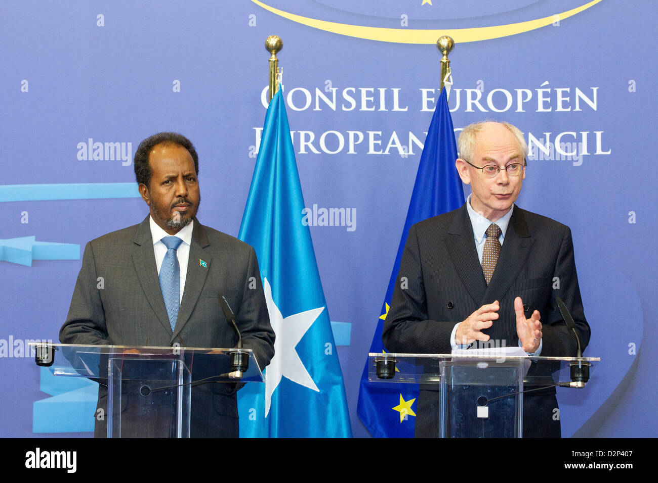 President of Somalia, Hassan Sheikh Mohamoud Stock Photo - Alamy