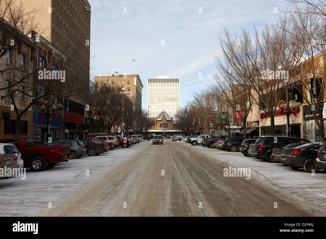 looking along 21st street towards midtown plaza and tower downtown ...