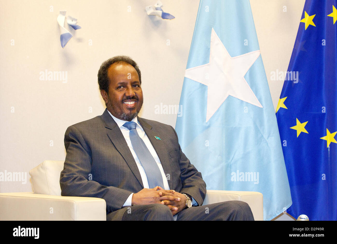 President Somalia Hassan Sheikh Mohamud mohamoud Stock Photo - Alamy