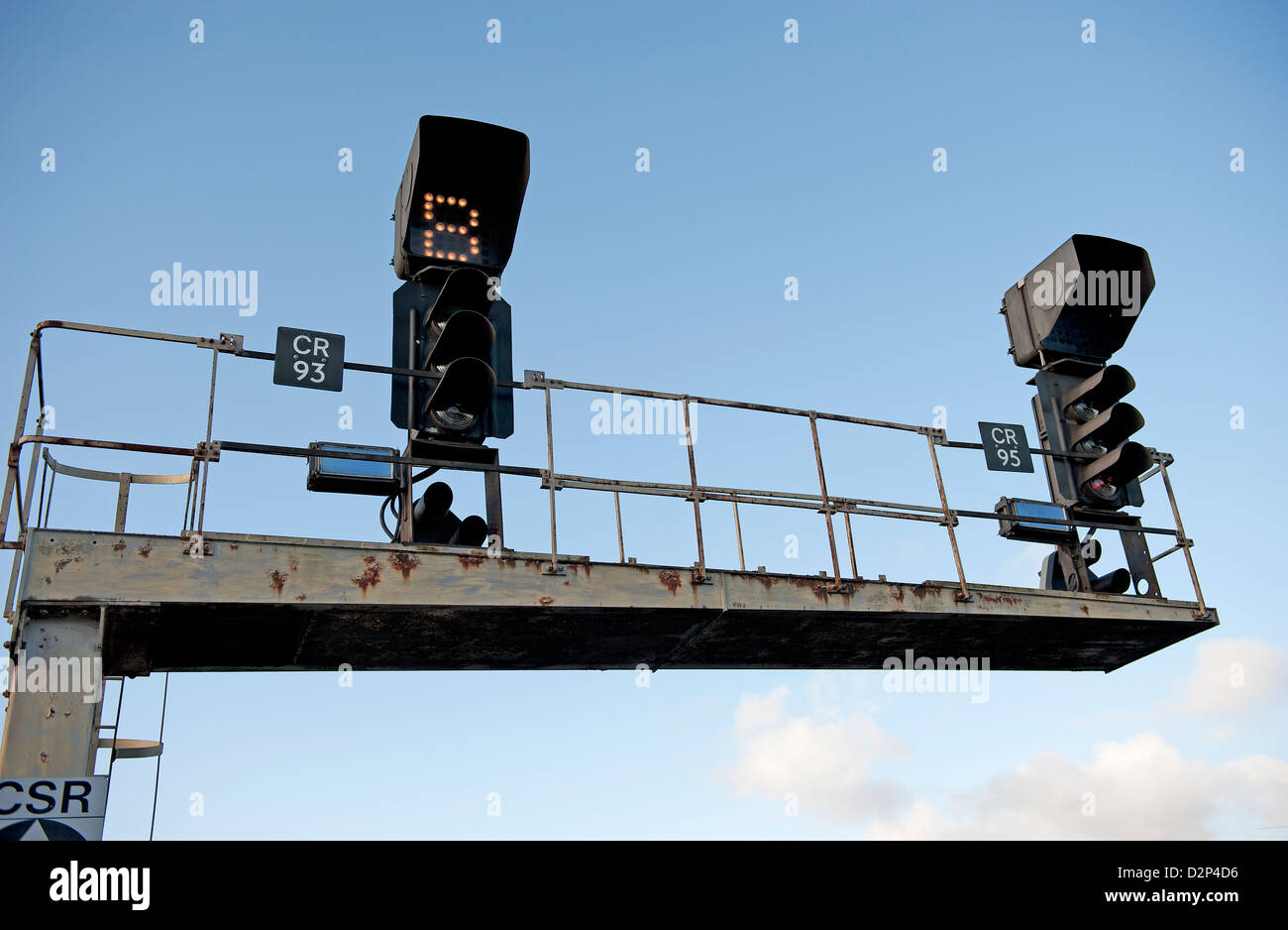 Signal gantry hi-res stock photography and images - Alamy