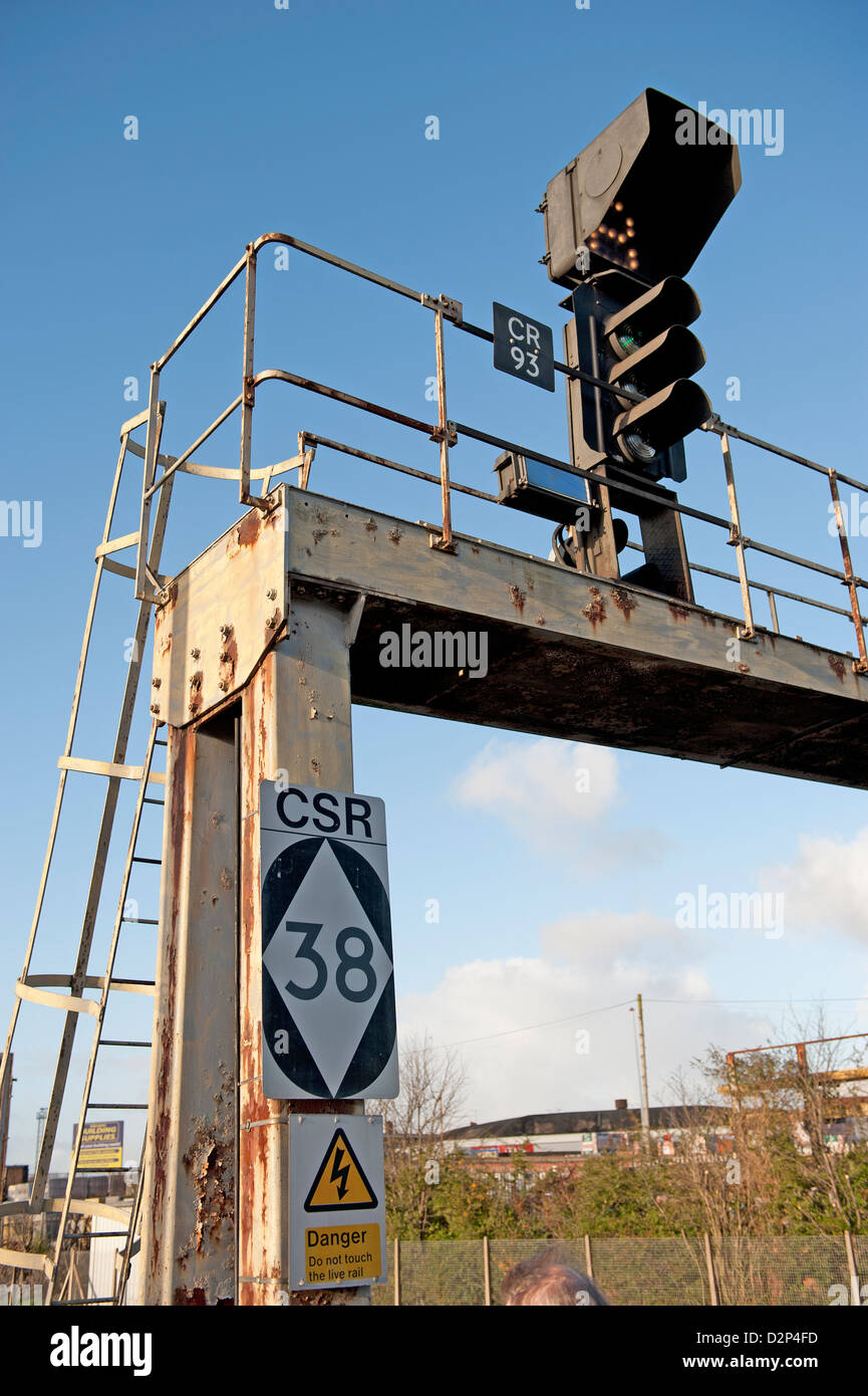 Three Aspect Colour light railway signals Stock Photo - Alamy Three Aspect Colour light railway signals Stock Photo - Alamy