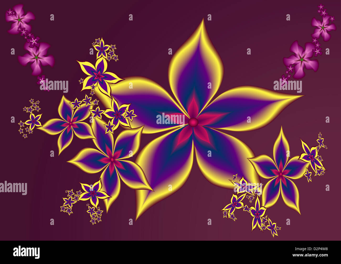 Abstract floral background Stock Photo - Alamy