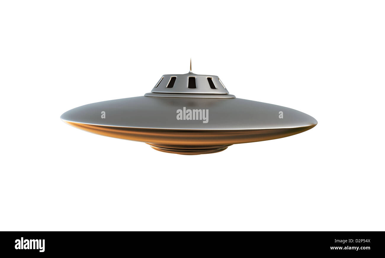 ufo isolated on white background Stock Photo - Alamy
