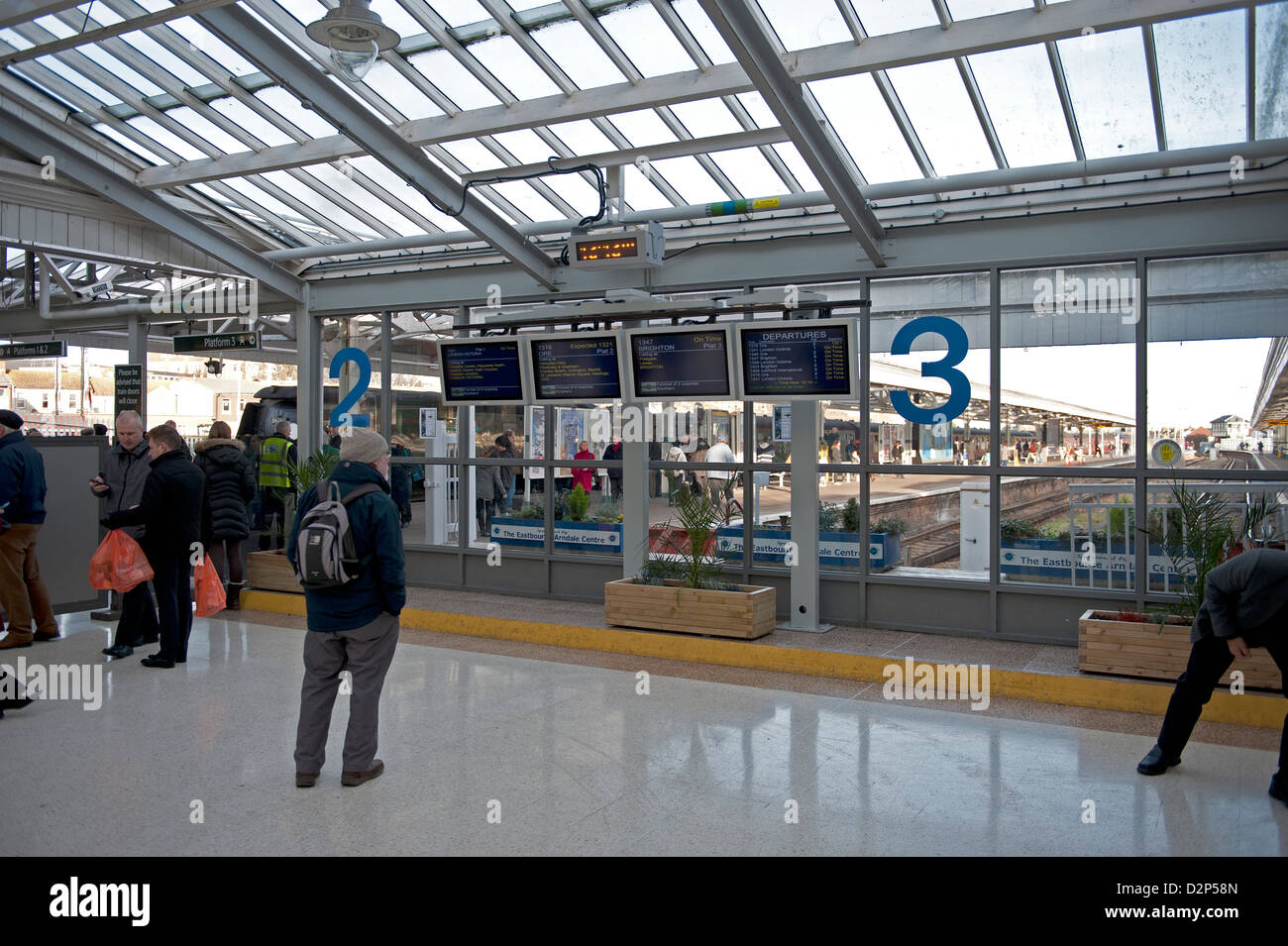 Eastbourne railway Station, UK Stock Photo - Alamy