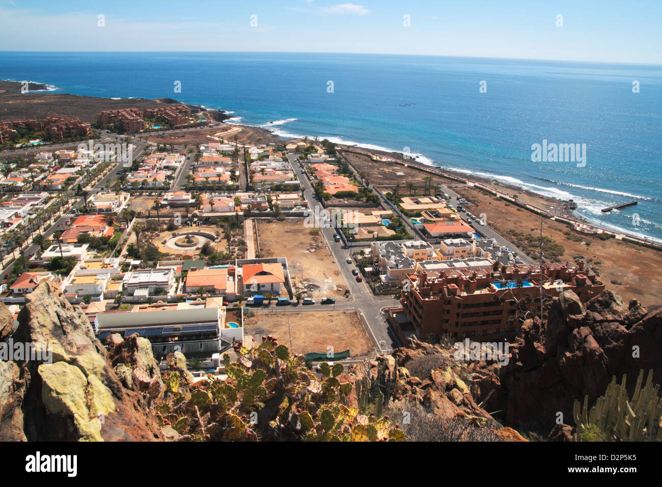 Ten-Bel village and beach in south Tenerife island Stock Photo - Alamy